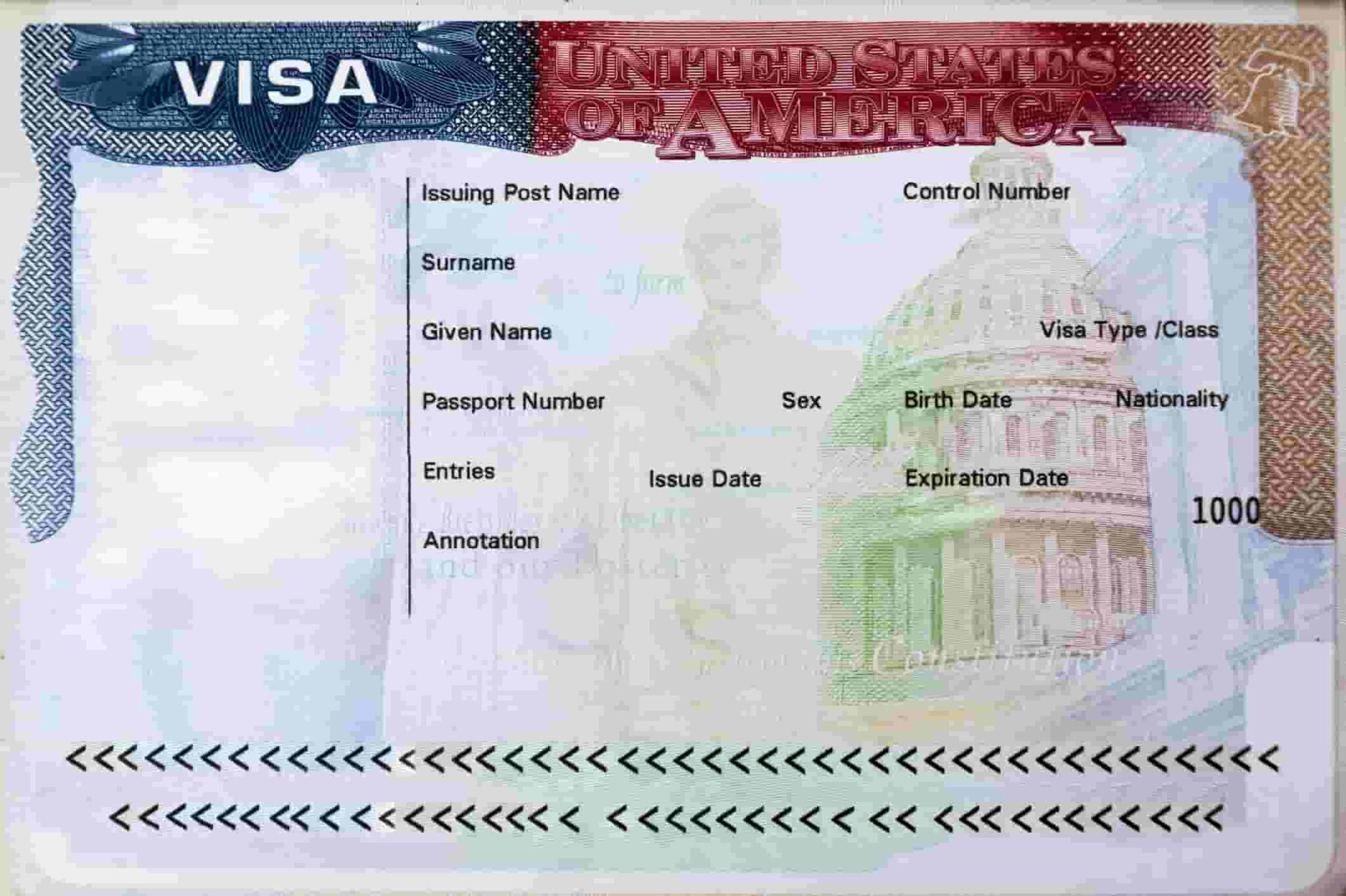 B1 B2 visa border crossing card number - Get to GO